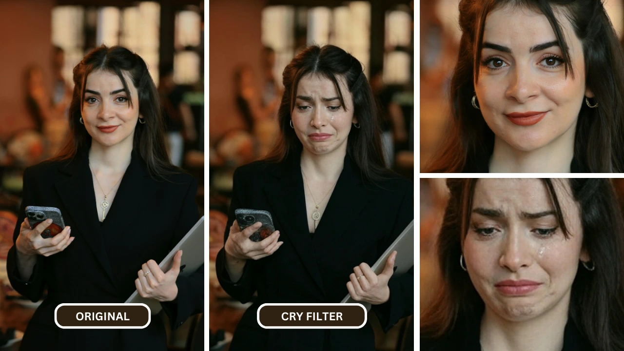 The Best Crying Filter App to express in Photos - EraseID